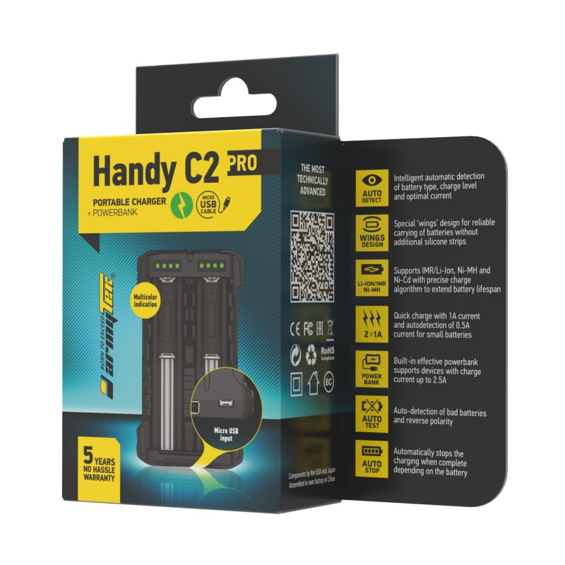 Ładowarka Armytek Handy C2 Pro - 4Tactical.pl | Sklep Internetowy 4Tactical